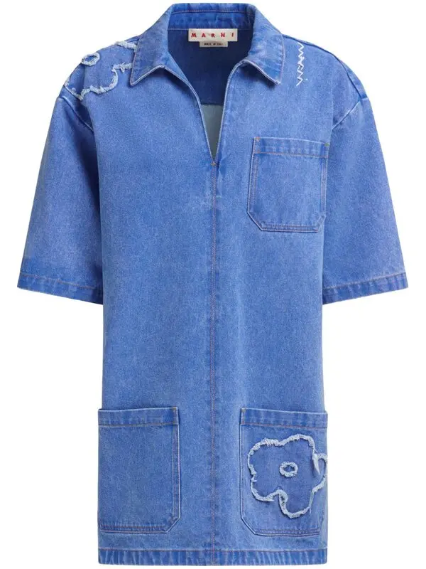 Marni Denim Mini Dress - Blue