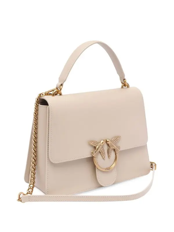 Pinko Medium Love One Handbag - Neutrals