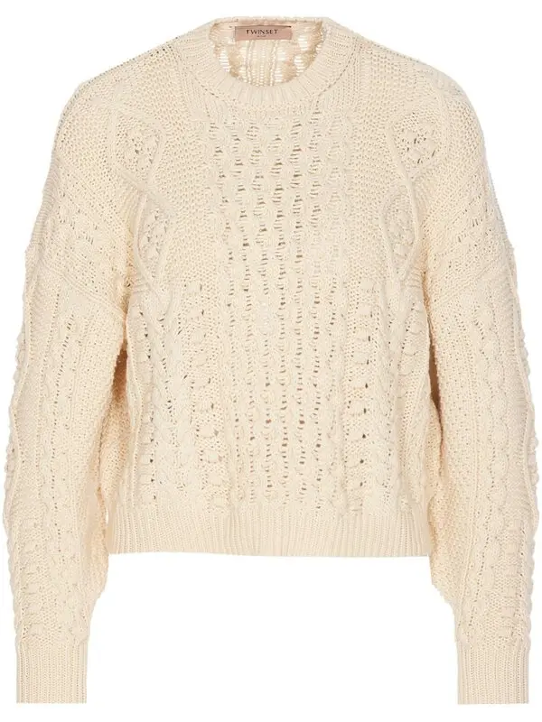 TWINSET Cable-knit Sweater - Neutrals