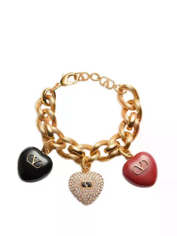 Valentino Garavani Coeur Royal Charm Bracelet - Gold
