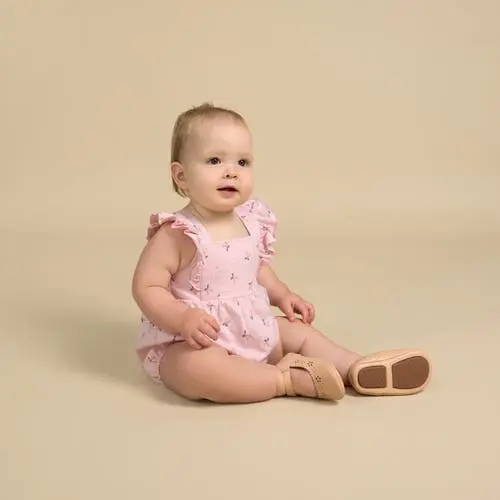 MODERN MOMENTS™ BY GERBER Sun Romper - Pink Cherries