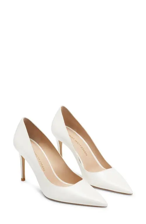 STUART WEITZMAN Power 85 Pump - Cream