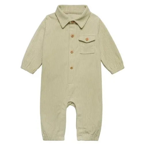 MODERN MOMENTS™ BY GERBER Corduroy Romper - Sage