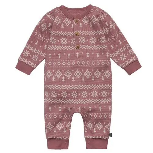 MODERN MOMENTS™ BY GERBER Waffle Knit Romper - Fair Isle