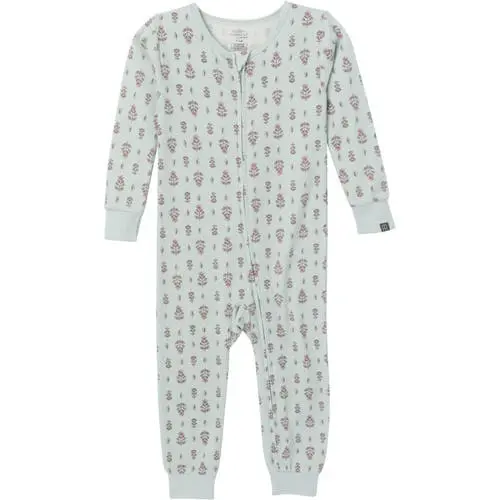MODERN MOMENTS™ BY GERBER Hacci Comfort Unionsuit - Light Green Fleur