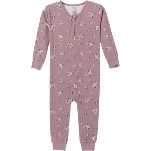 MODERN MOMENTS™ BY GERBER Hacci Comfort Unionsuit - Medium Lilac Posies