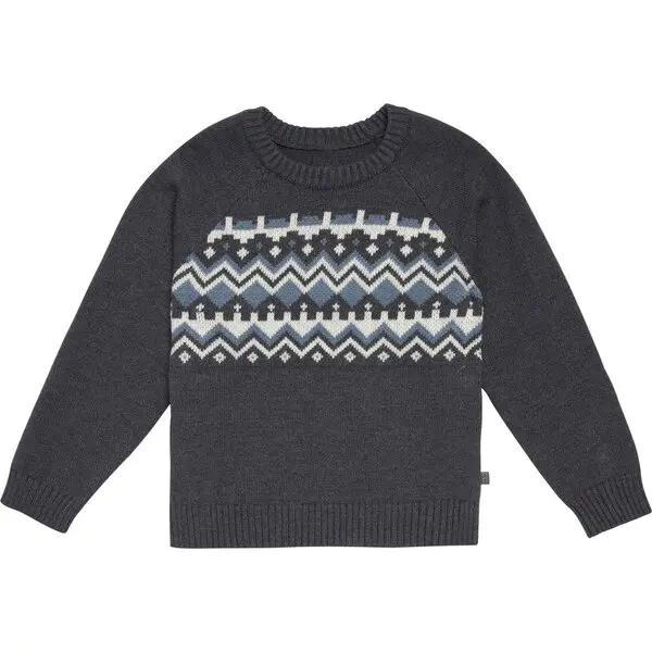 MODERN MOMENTS™ BY GERBER Fair Isle Sweater - Dark Grey