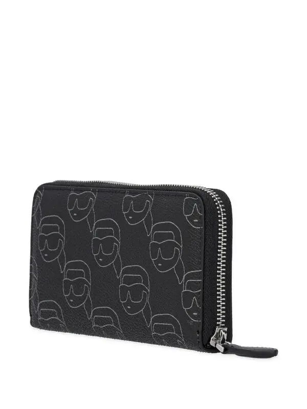 Karl Lagerfeld Ikon Mono Wallet - Black