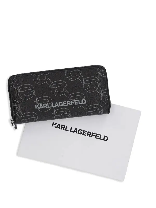 Karl Lagerfeld Ikon Mono Wallet - Black