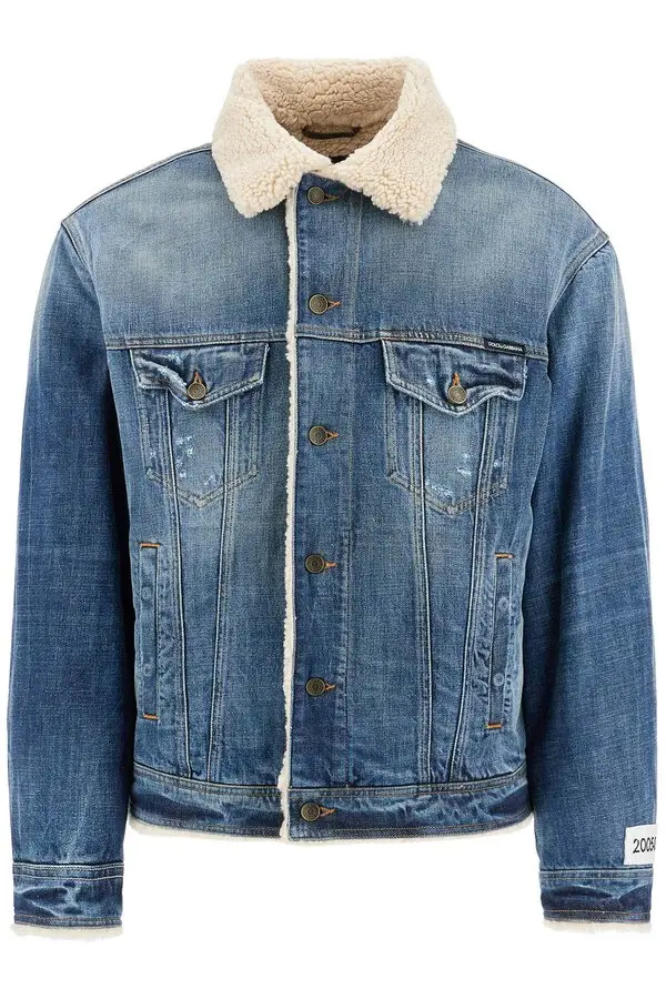Dolce & Gabbana Denim And Teddy Re E