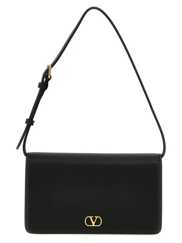 Valentino Garavani Vlogo Signature Shoulder Bag - Black