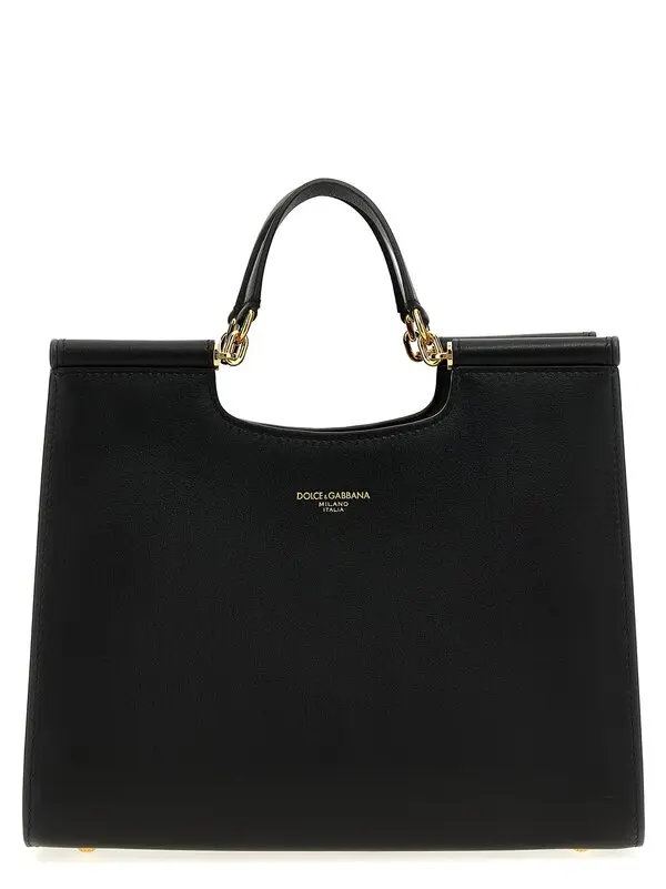 Dolce & Gabbana Small Sicily Shopping Bag - Black
