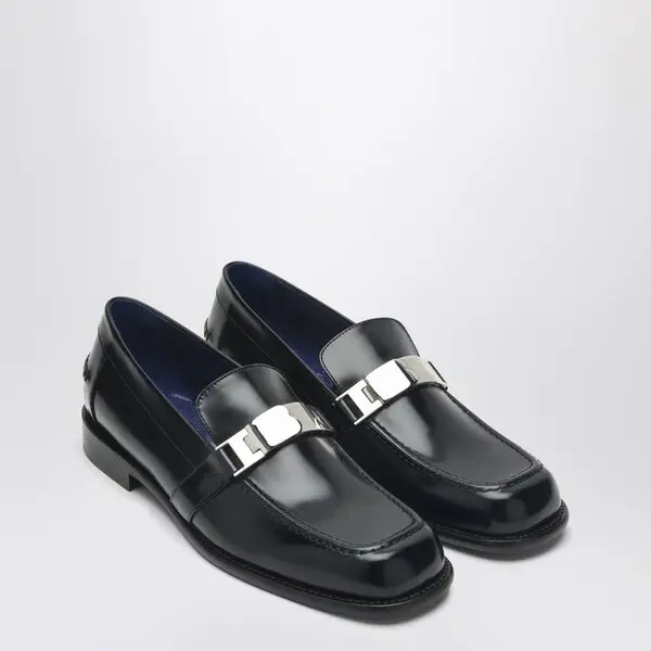Men\'s Black and White Burberry Loafers Burberry Men main image 3