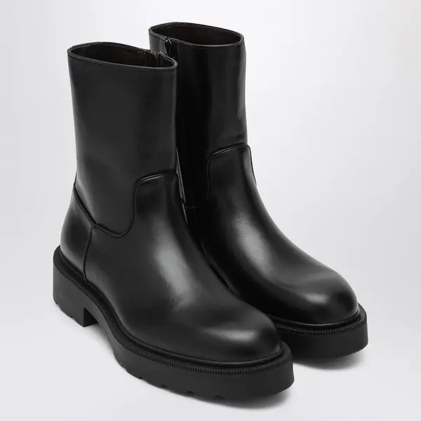 THE ROW Nobilis Leather Ankle Boots