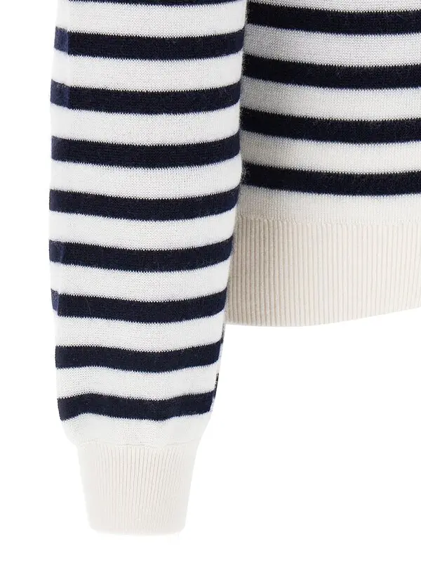 Khaite Viola Striped Cashmere Sweater