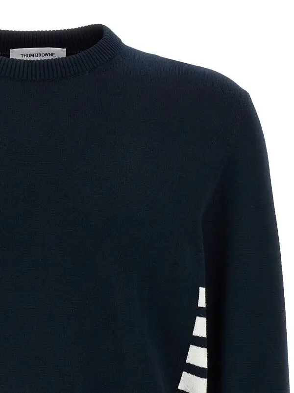 Thom Browne 4-bar Cotton Sweater