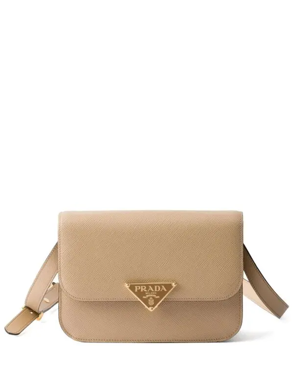 Prada Embleme Shoulder Bag - Neutrals
