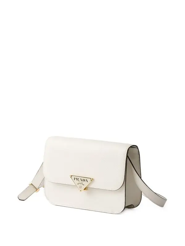 Prada Mini Emblème Saffiano Leather Shoulder Bag