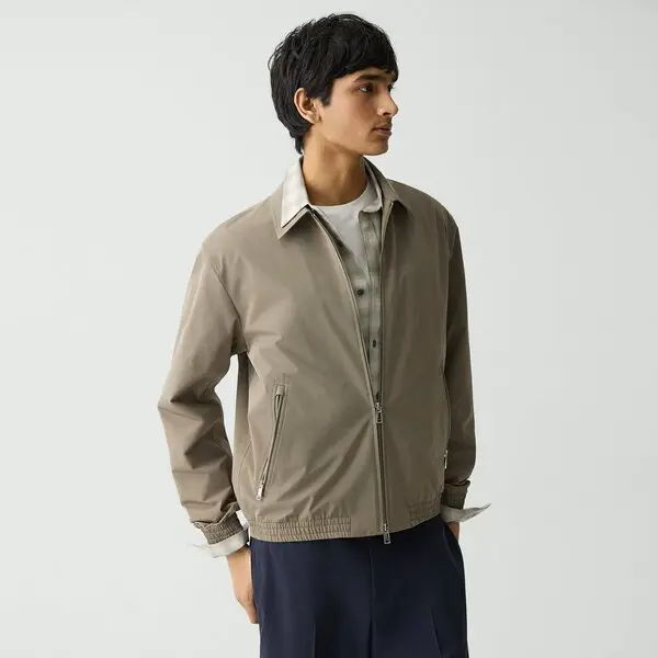 Theory Blouson Zip Jacket In Walnut - 60% Off | Editorialist