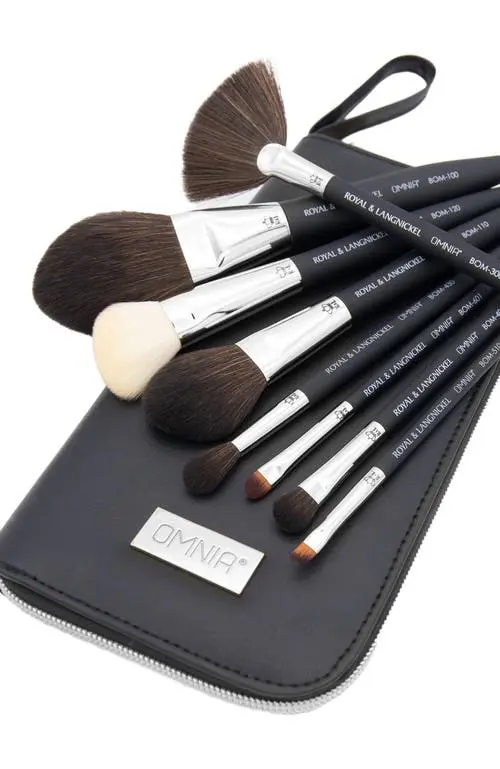 OMNIA BRUSH Pro Travel 8pc Makeup Brush Set