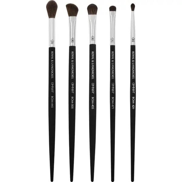 OMNIA BRUSH Pro Blending 5pc Makeup Brush Set - Black