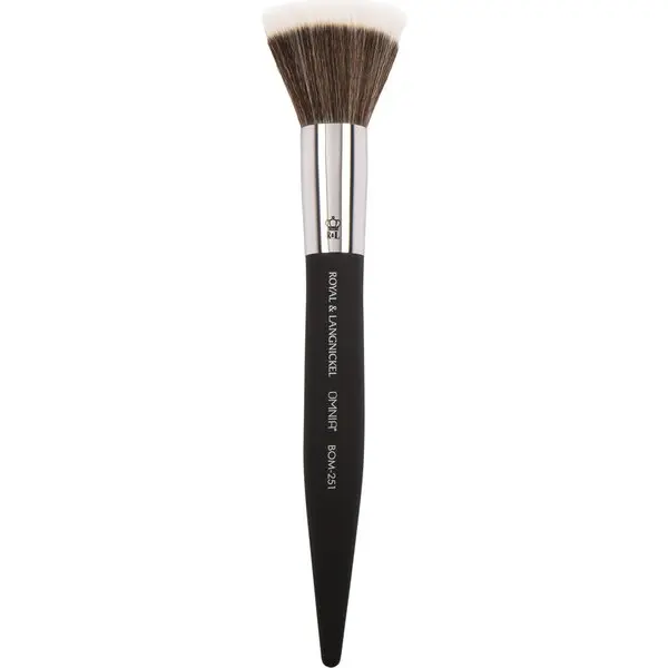 OMNIA BRUSH Pro Large Duo-fiber Stippler Brush - Black