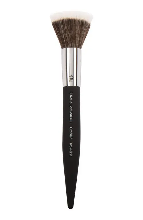 OMNIA BRUSH Pro Large Duo-fiber Stippler Brush - Black
