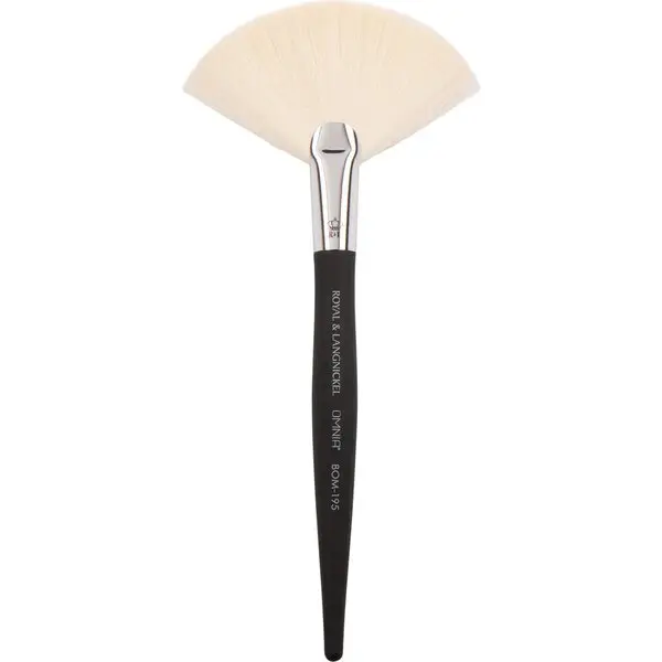 OMNIA BRUSH Pro Large Fan Makeup Brush - Black