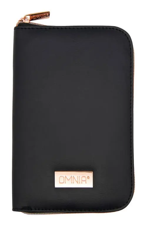OMNIA BRUSH Rose Gold 9pc Makeup Travel Brush Set