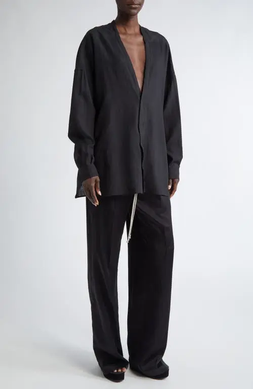 Rick Owens Lido Larry Virgin Wool Shirt