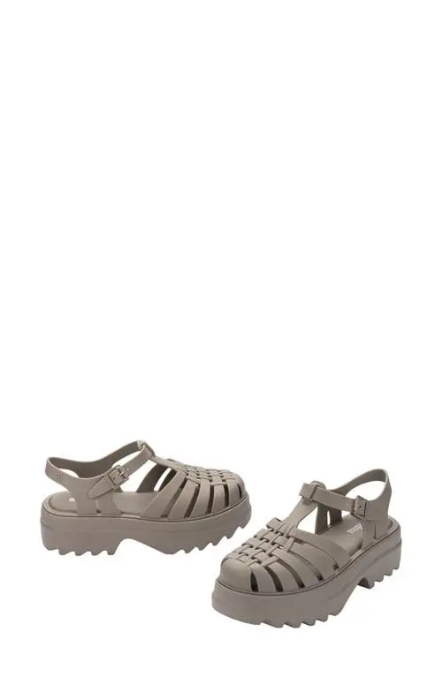 Melissa Possession Platform Ii Sandal - Dark Beige