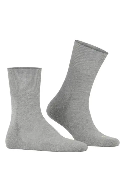 Falke Run Crew Socks - Light Grey
