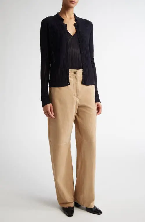 Max Mara Egrege Silk & Wool Rib Sweater