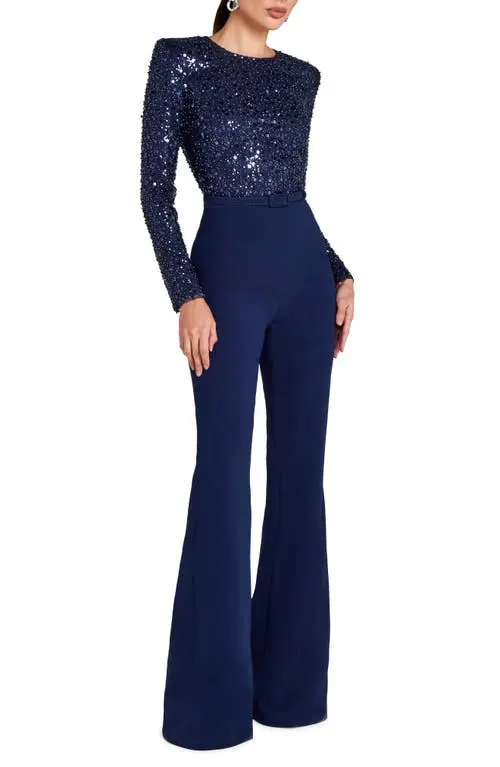 NADINE MERABI Misha Belted Jumpsuit