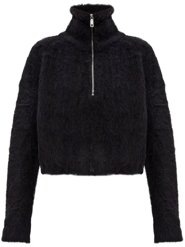 Sportmax Half-zip Alpaca Wool-blend Sweater