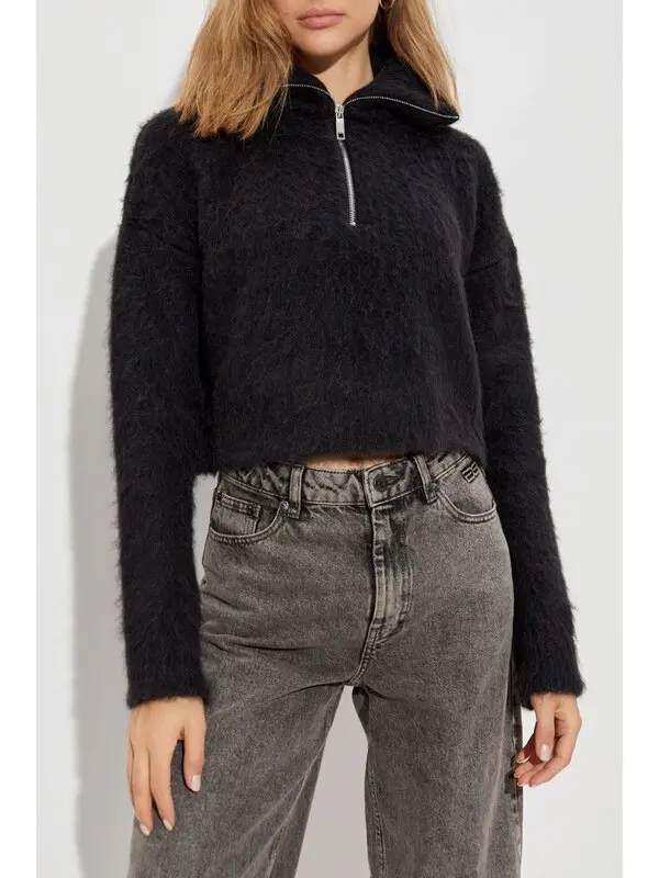 Sportmax Half-zip Alpaca Wool-blend Sweater