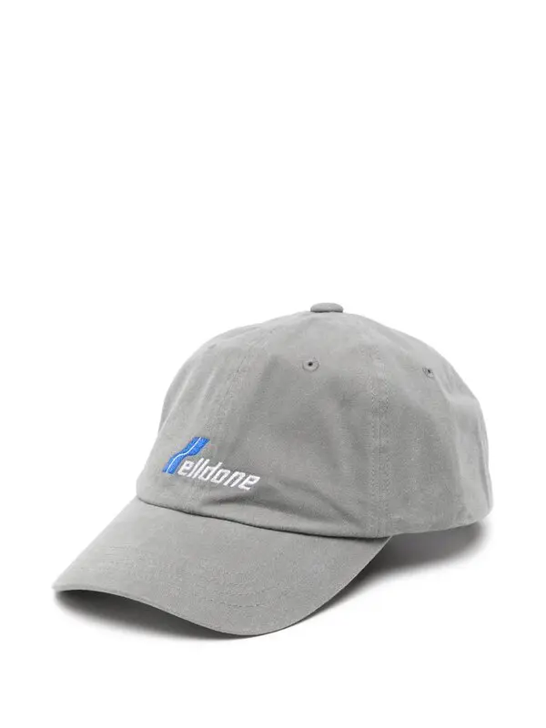 We11done Grey Logo embroidered Cap Grey Uni size Shop Gray Embroidered Cap on Sale at BeyondStyle – Get 49  main image 4