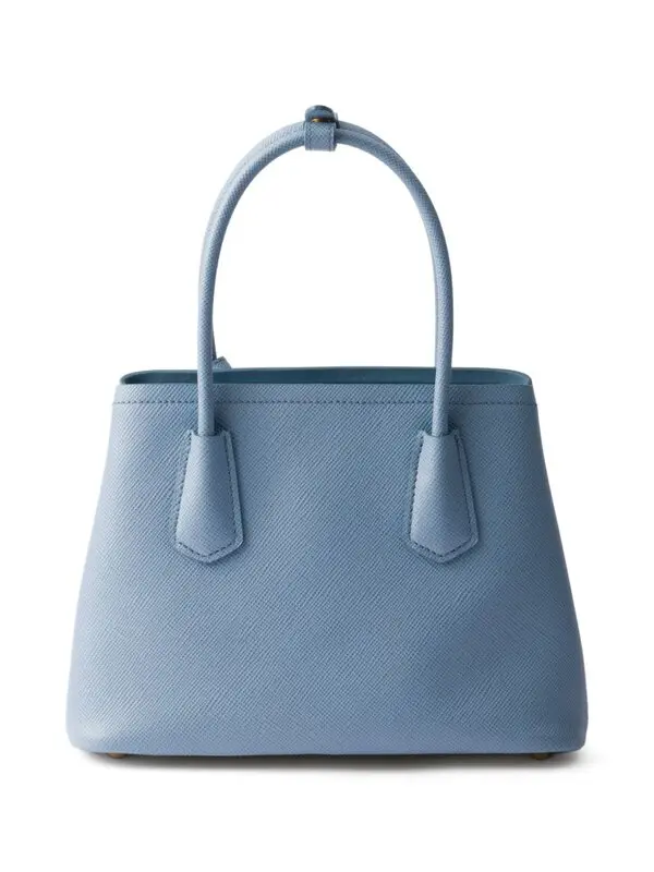 Prada Small Double Tote Bag - Blue