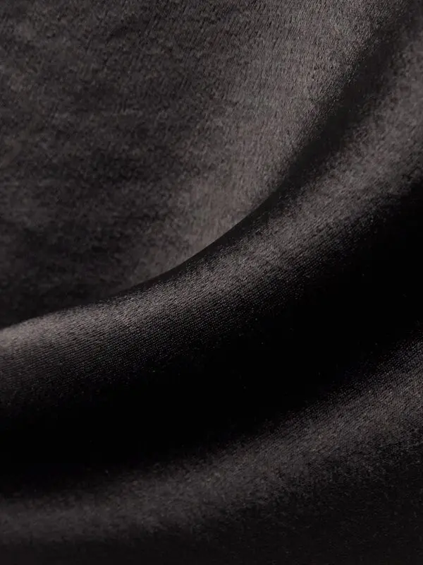 JW Anderson Satin Balloon Sleeve Top - Black