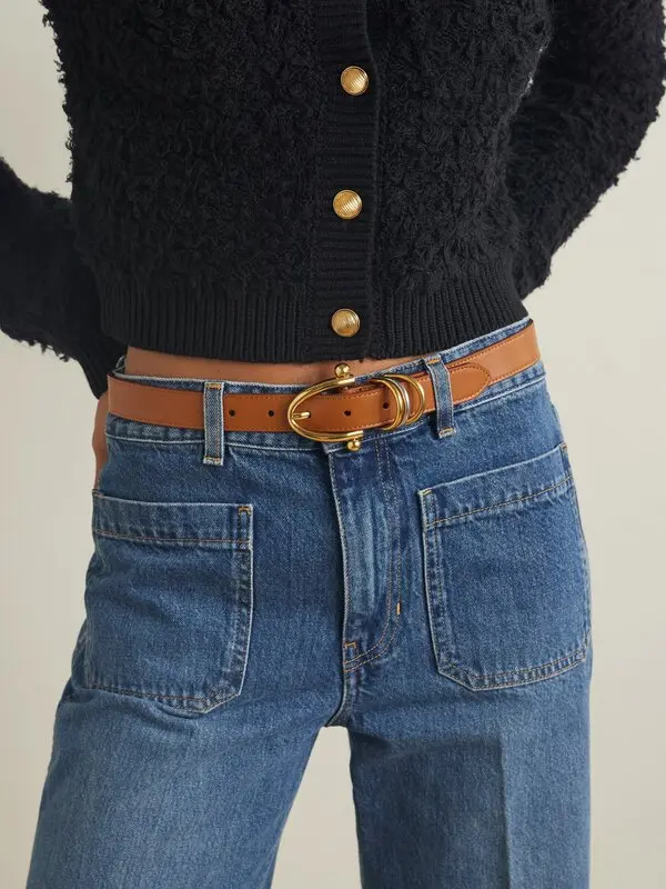 Chloé Bracelet Leather Belt - Brown