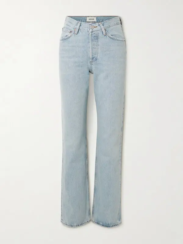 AGOLDE Kelly High-rise Straight-leg Jeans - Blue
