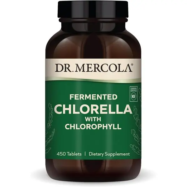 DR. MERCOLA Fermented Chlorella 450 Tablets - One-color