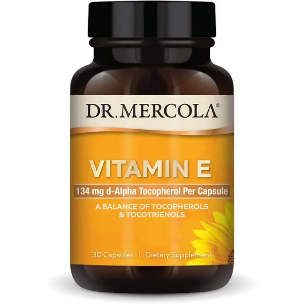 DR. MERCOLA Vitamin E 30 Capsules - One-color