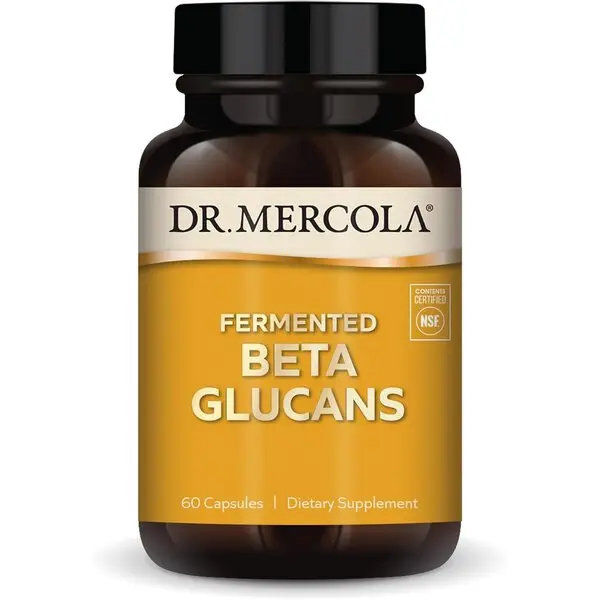 DR. MERCOLA Fermented Beta Glucans 60 Capsules - One-color