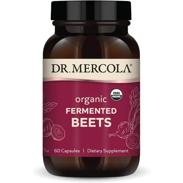 DR. MERCOLA Organic Fermented Beets 60 Tablets - One-color