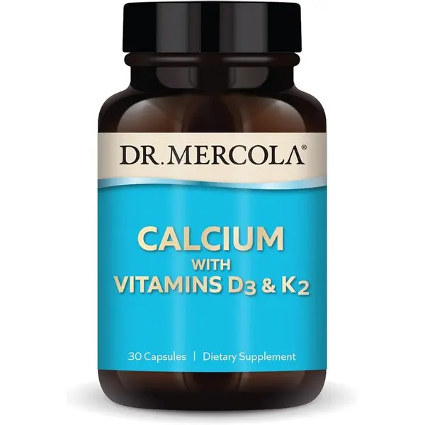 DR. MERCOLA Calcium With Vitamins D3 And K2 30 Capsules - One-color