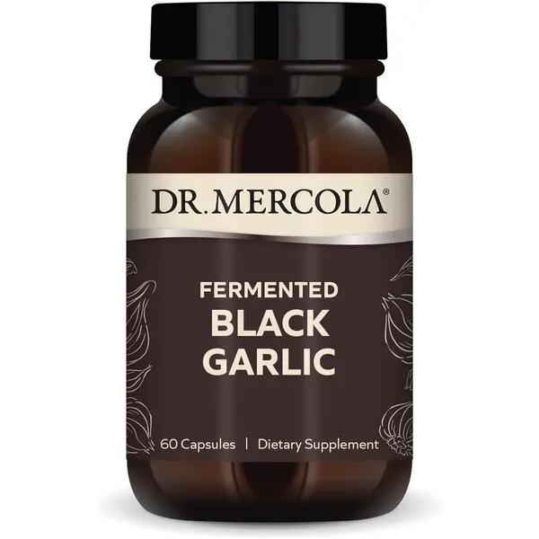 DR. MERCOLA Fermented Black Garlic 60 Capsules - One-color