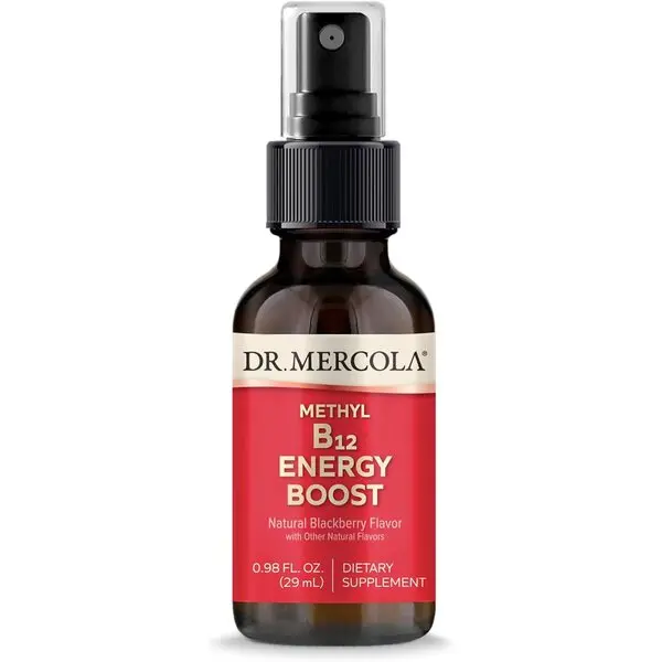 DR. MERCOLA Vitamin B-12 Energy Booster Spray 29 Milliliters - One-color