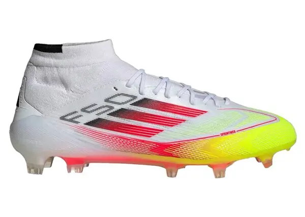 Adidas F50 Elite Midcut Fg Solar Pack - Cloud White/lucid Red/solar Yellow