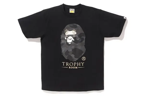 A BATHING APE X Trophy Room Ape Head Tee Shirt - Black